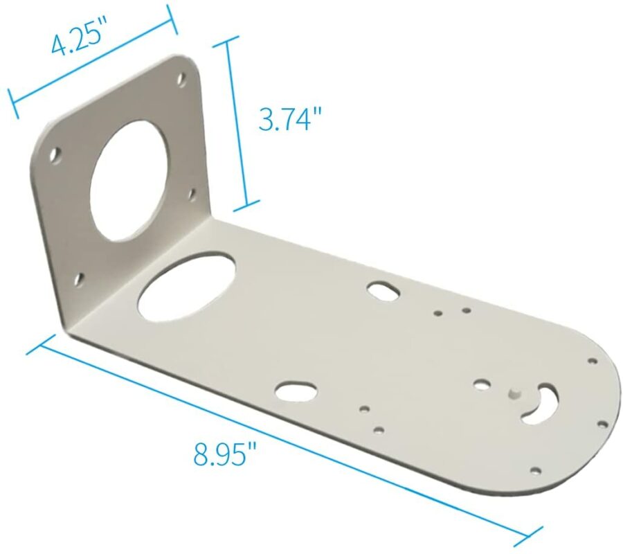 Universal PTZ Camera Wall Mount (White) - Honey Optics